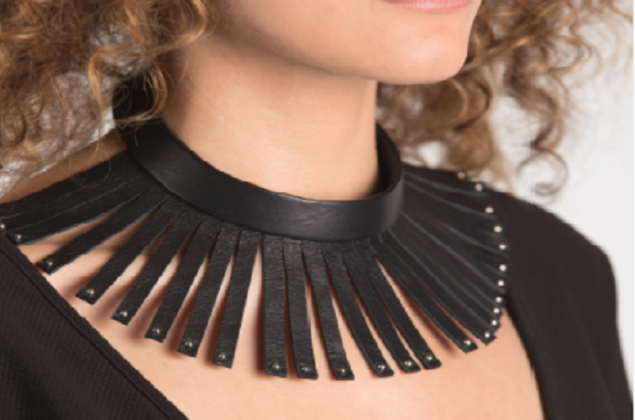 Holiday Gift Idea: Black Leather Choker - StyleChicago.com