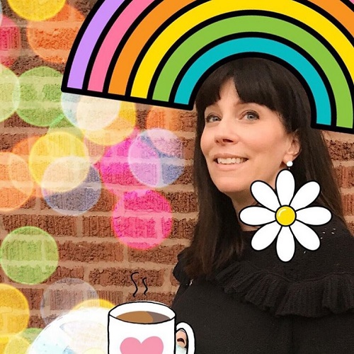 Hello Amanda Shell - PoPtimist Art Exploding with Color and Optimism